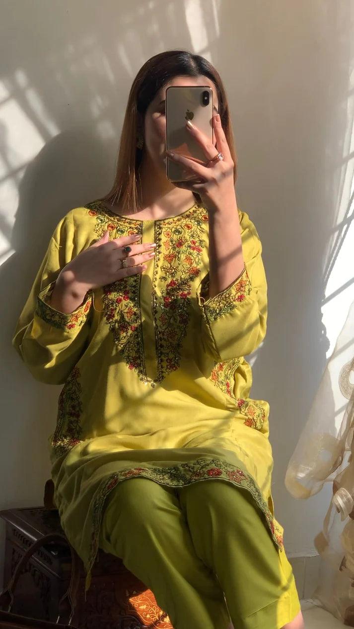 Zaibehoor's Bagh-e-Bahar 2Pcs Stitched – zaibehoor